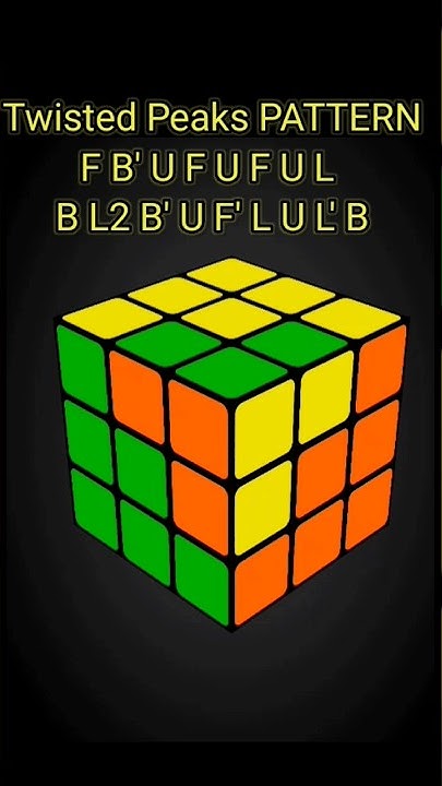 Twisted Peak Pattern|🔥|How to make Twisted Peak Pattern on Rubik's cube||🔥Rubik's cube magic ...