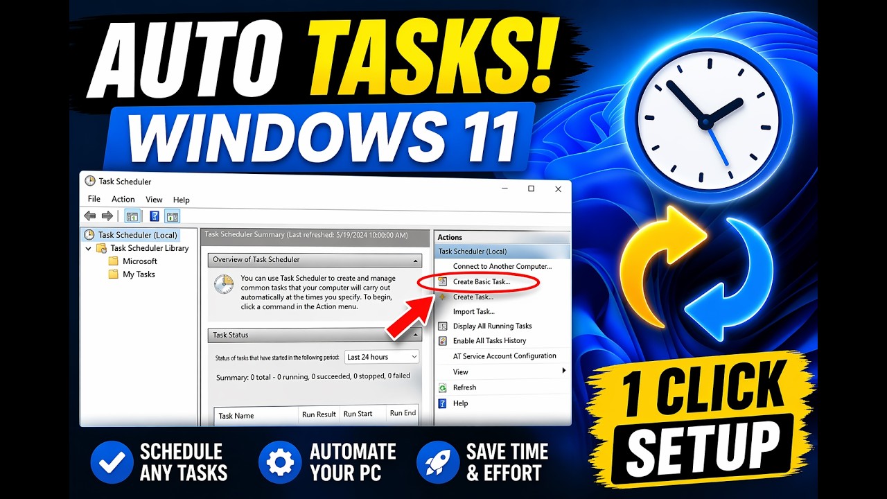 How to Create Task Scheduler in Windows 11 | Automate Tasks Easily ...