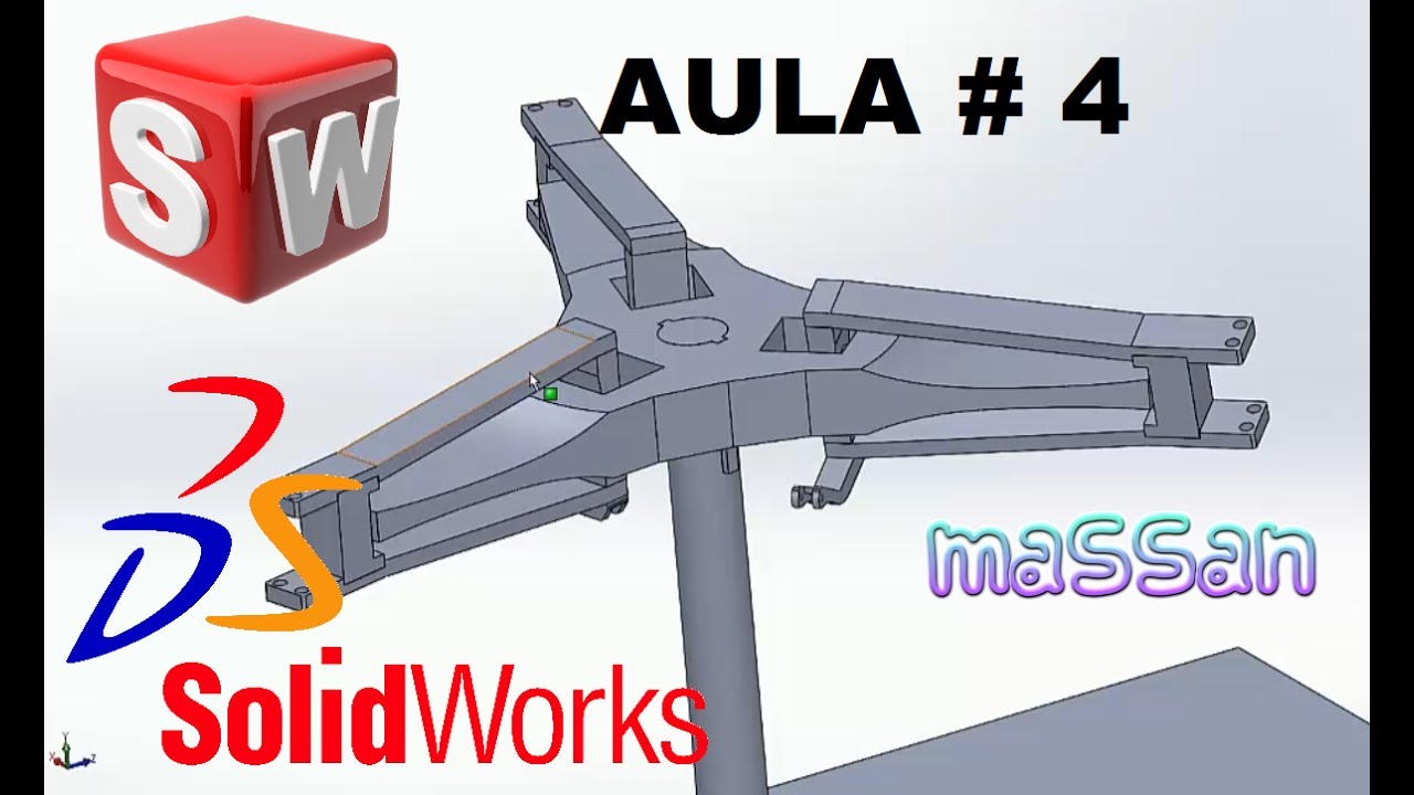 Aula 4 - SolidWorks - Rotor principal - Main Rotor - Montagem - YouTube