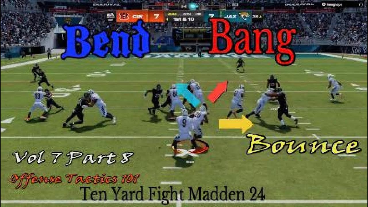 Bang Bend Bounce Run Game Techniques / Madden 24 Offense Tactics 101 ...