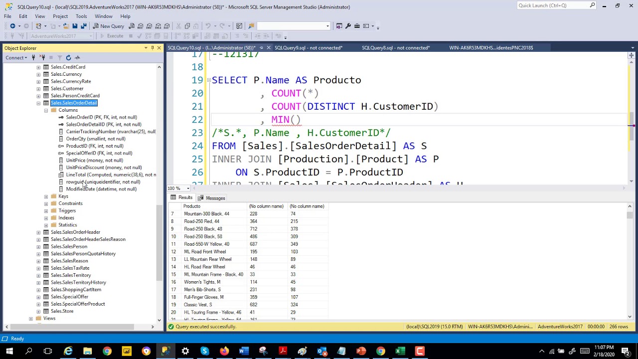 015 Querying Data With Transact SQL GROUP BY YouTube 015 Querying Data With Transact SQL GROUP BY YouTube
