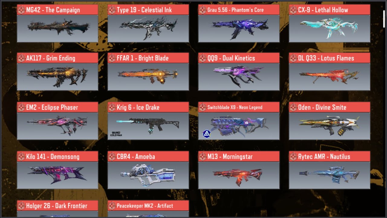 Unveiling My All CODM BR Selected Gun Skins & dropping Some intense ...