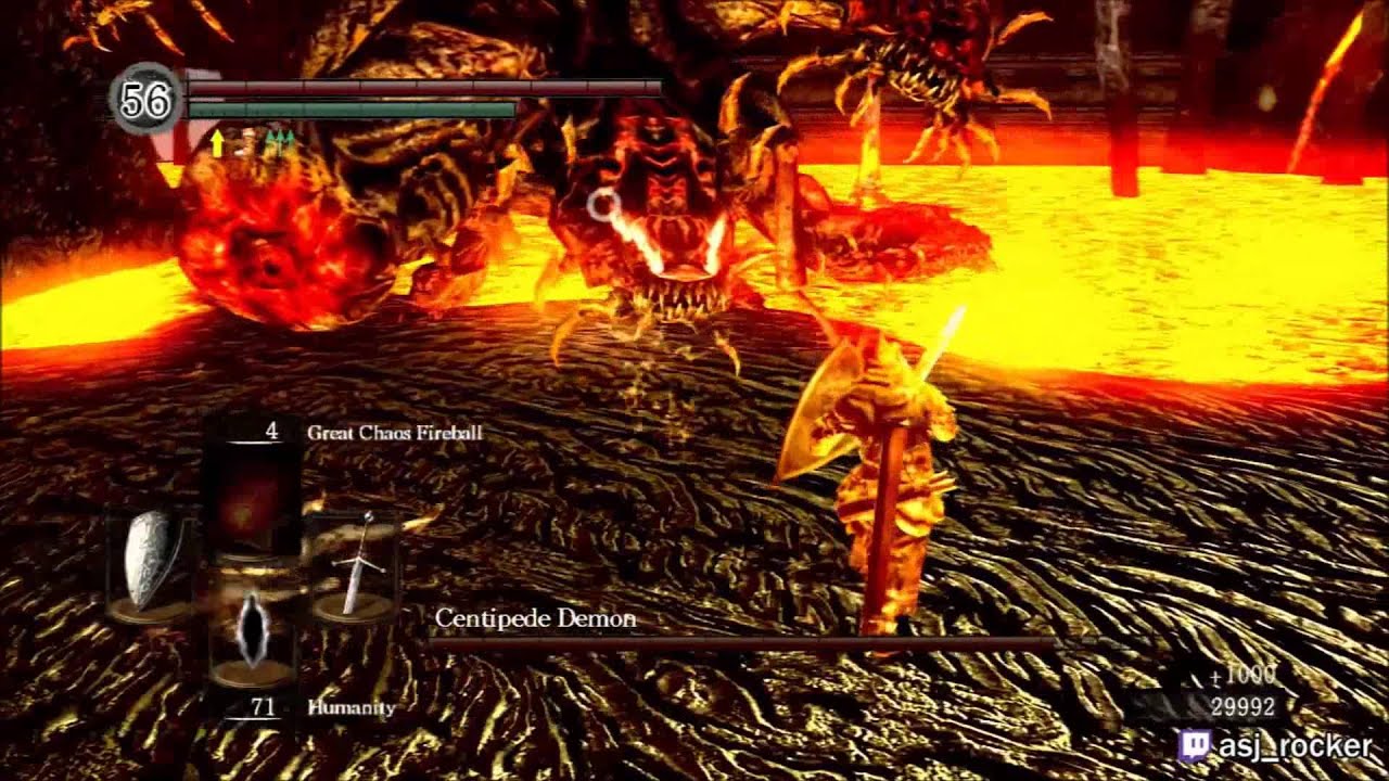 Dark Souls - Centipede Demon - (SL 50 - NG+7) - YouTube