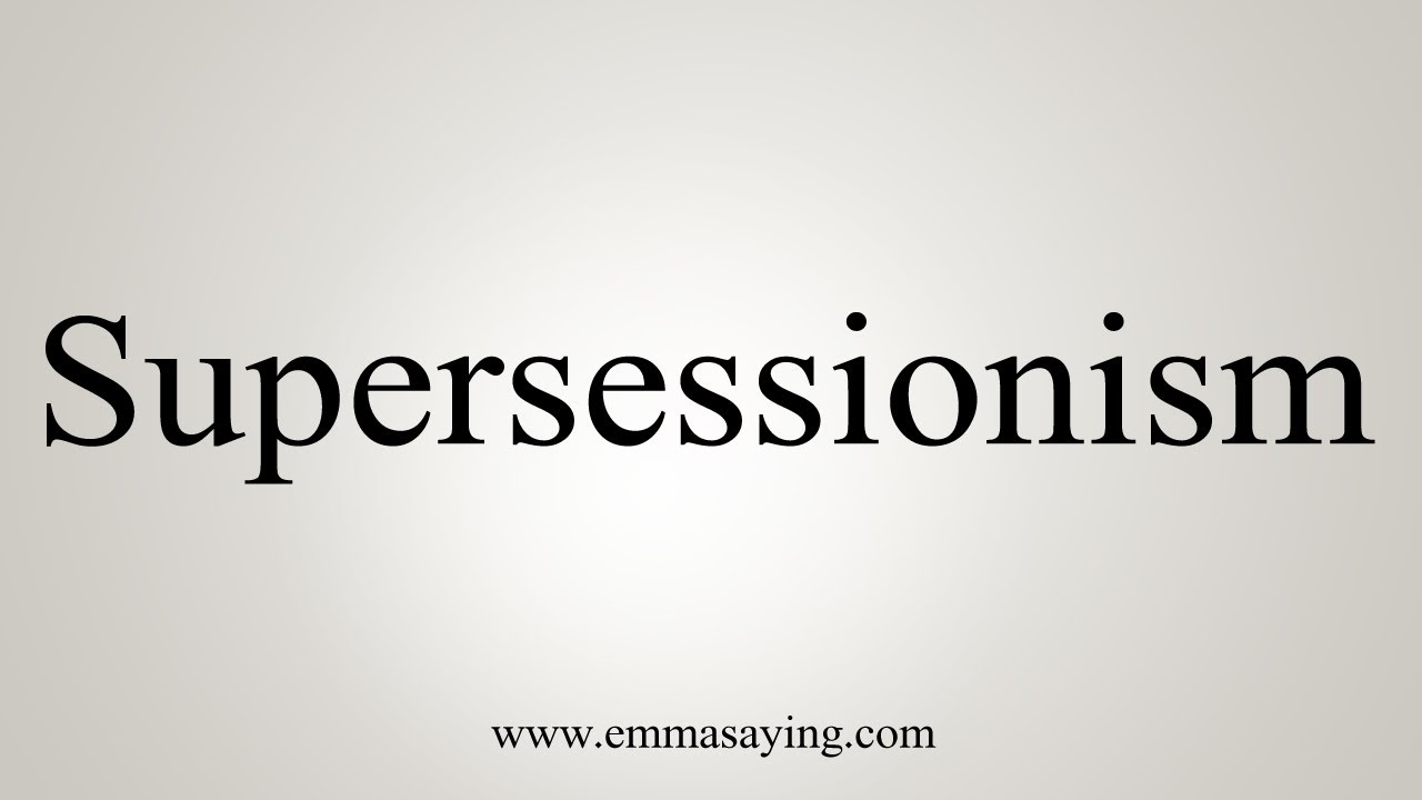 How To Say Supersessionism - YouTube