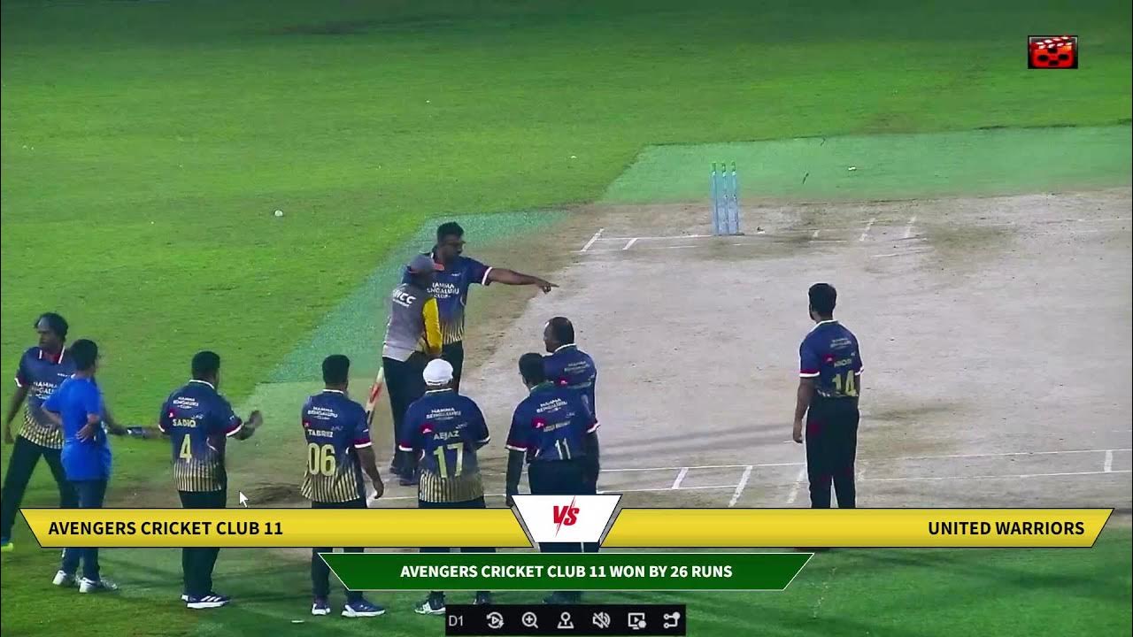 Avengers Cricket Club 11 vs United Warriors | MCC Friendly Matches | MCC Cricket Grounds - YouTube