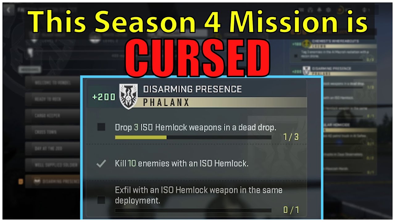 [MW2] Phalanx - Disarming Presence - The most CURSED DMZ Mission - YouTube