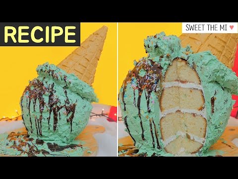[RECIPE] How to make Giant Ice Cream Cake 🍦 [스윗더미 . Sweet The MI] - YouTube