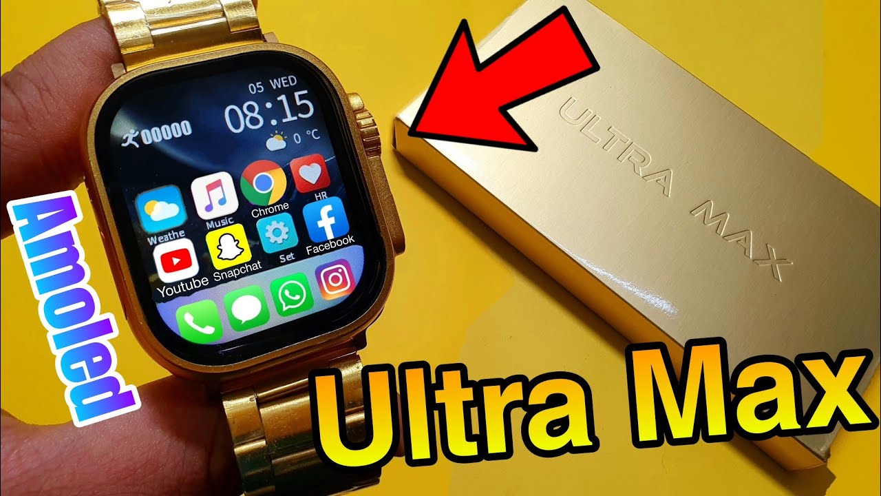 Apple Watch Ultra Clone Smartwatch | Apple Watch Ultra Clone | golden ...