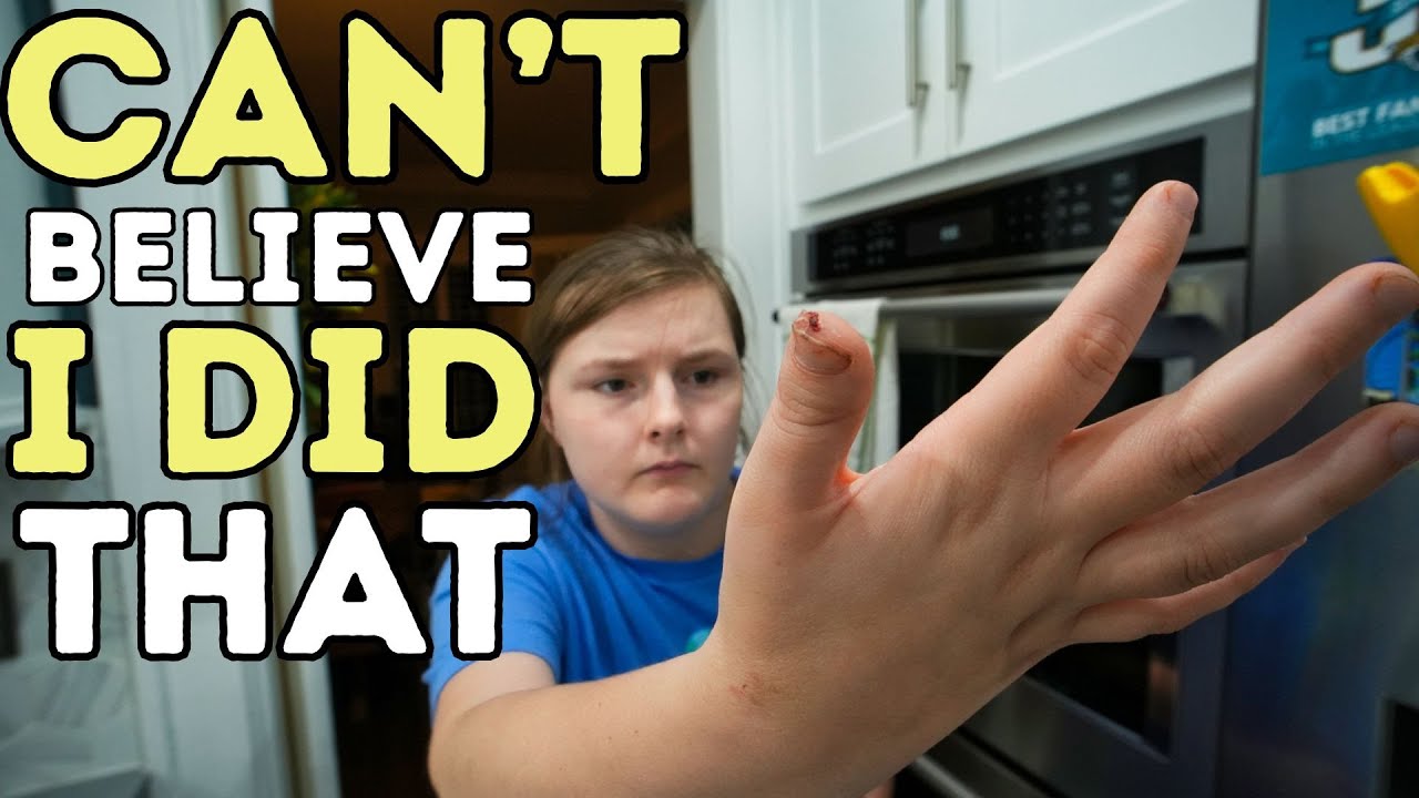 Almost Cut Her Finger Tip Off - YouTube