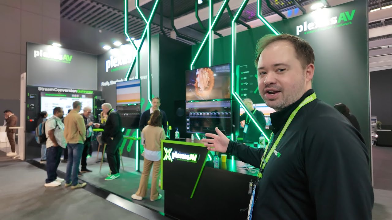 PlexusAV Booth Tour at ISE 2025 IPMX AV-over-IP, 4K60 Transceiver, Stream Conversion Gateway ...