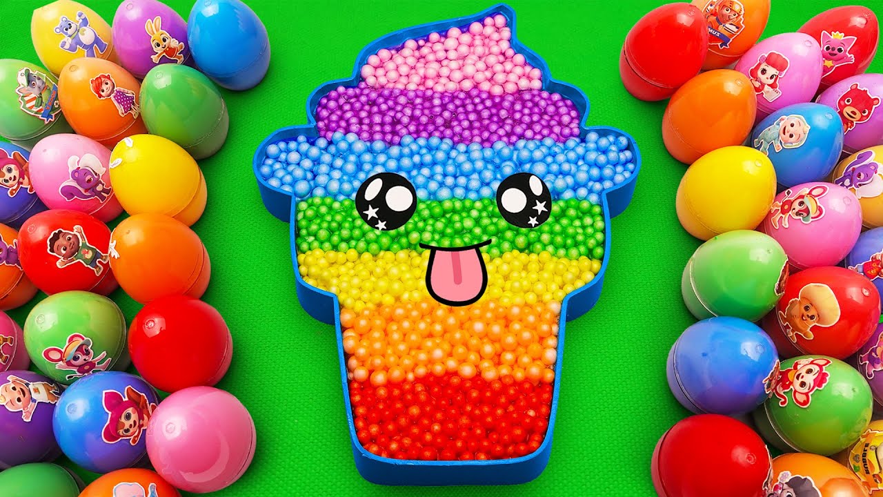 Satisfying ASMR | Make Rainbow Ice Cream Bathtub by Mixing Floam SLIME ...