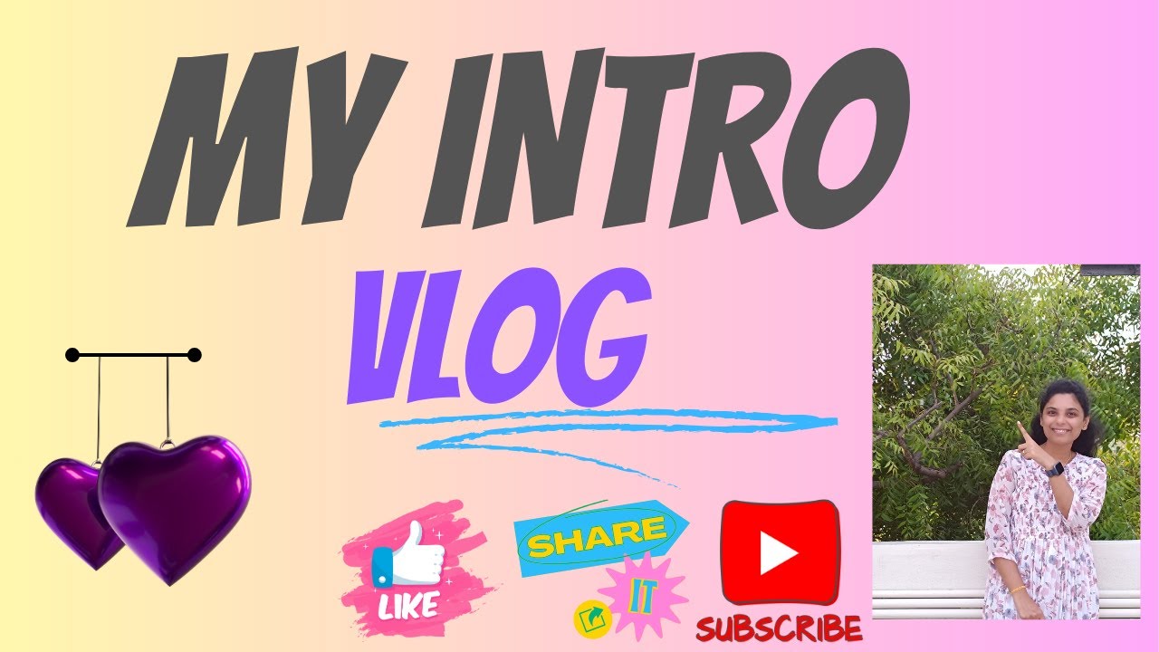 My introduction video| Intro video| you tube introduction video| self ...