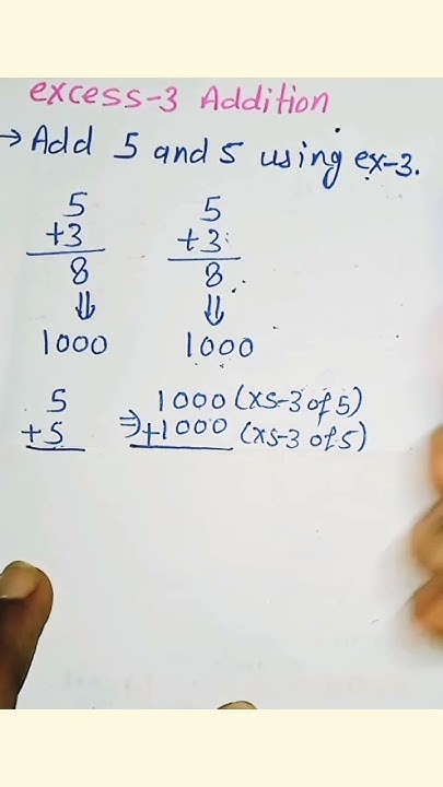 excess-3 addition #numbersystem #addition #shorts - YouTube