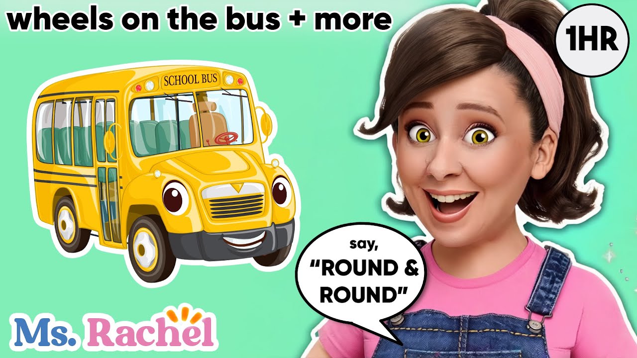 Wheels on the Bus | Let’s Count Shapes - YouTube
