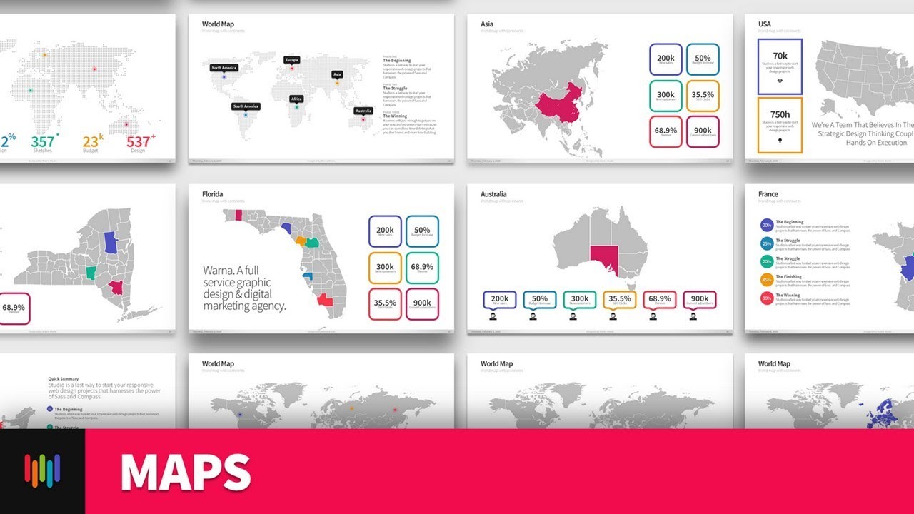 Maps Data Infographic PowerPoint Templates YouTube Maps Data Infographic PowerPoint Templates YouTube