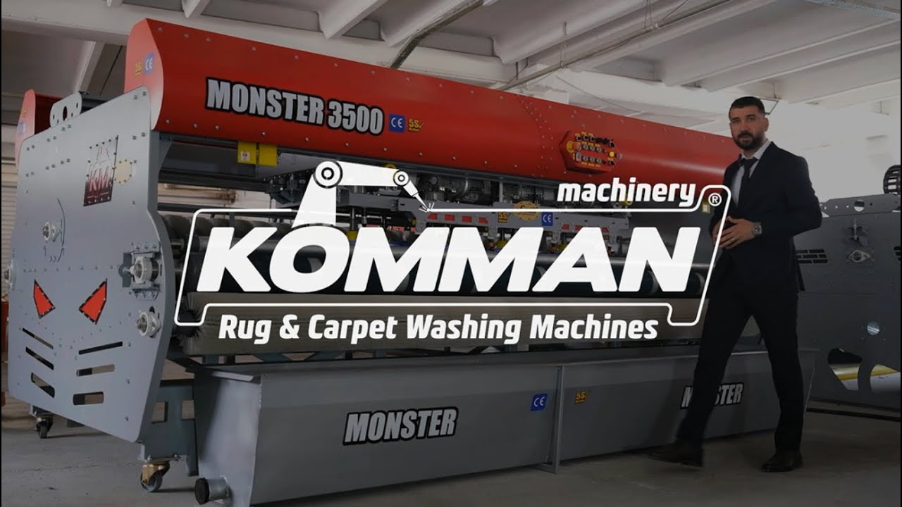 Fully Automatic Carpet Washing and Cleaning Machine Monster 3500 - YouTube