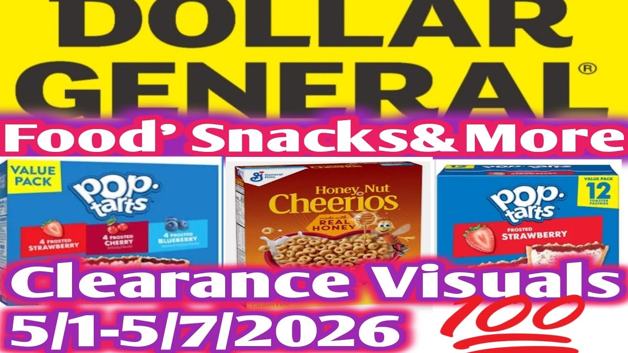 5/1-5/7/2026 Dollar General Clearance Event #couponing #clearance # ...