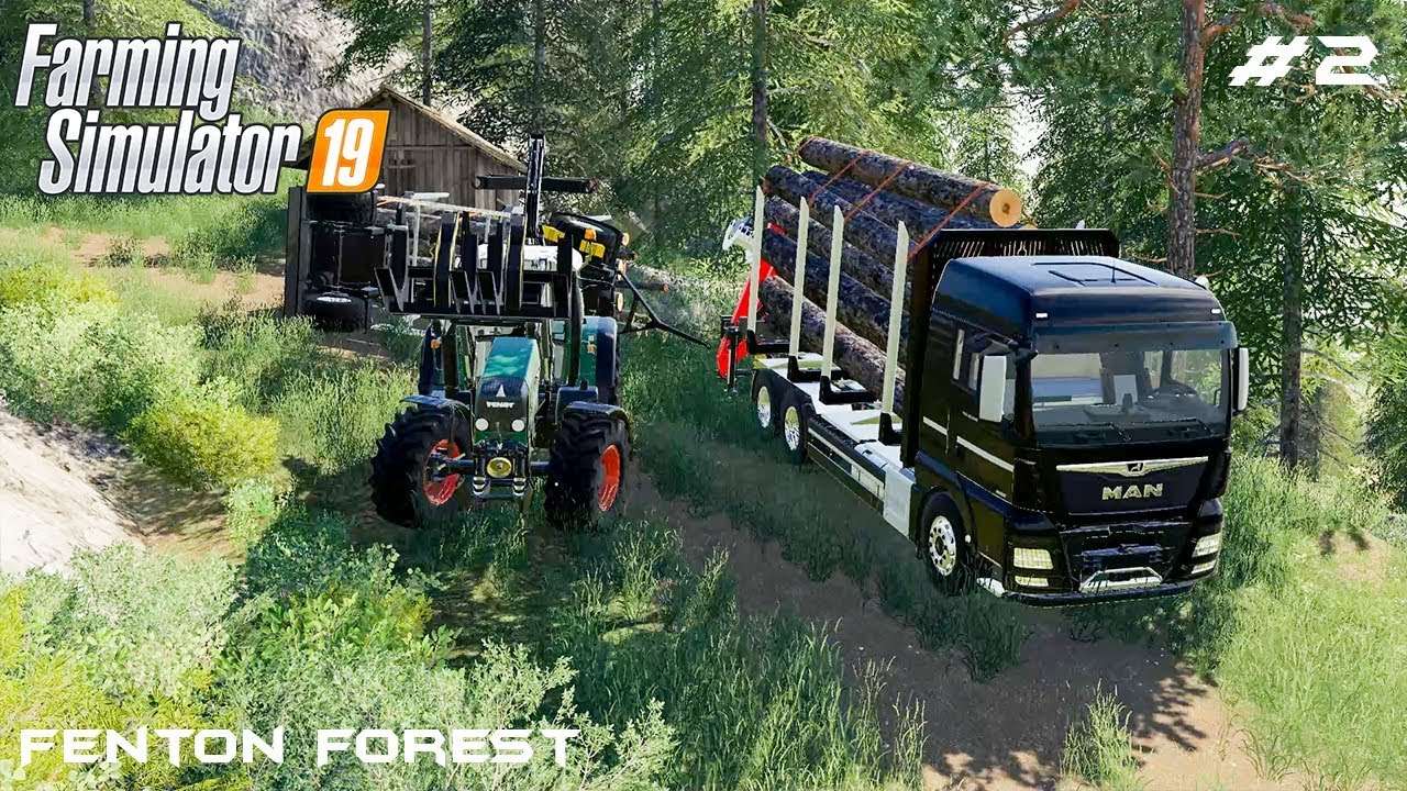 Crashing a truck | Forestry on Fenton Forest | Farming Simulator 19 ...