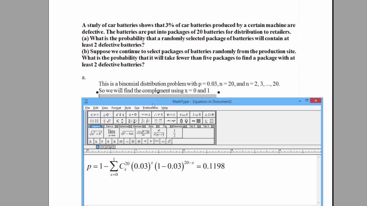 How to Solve a Geometric Distribution Word Problem: Example #3. [HD ...