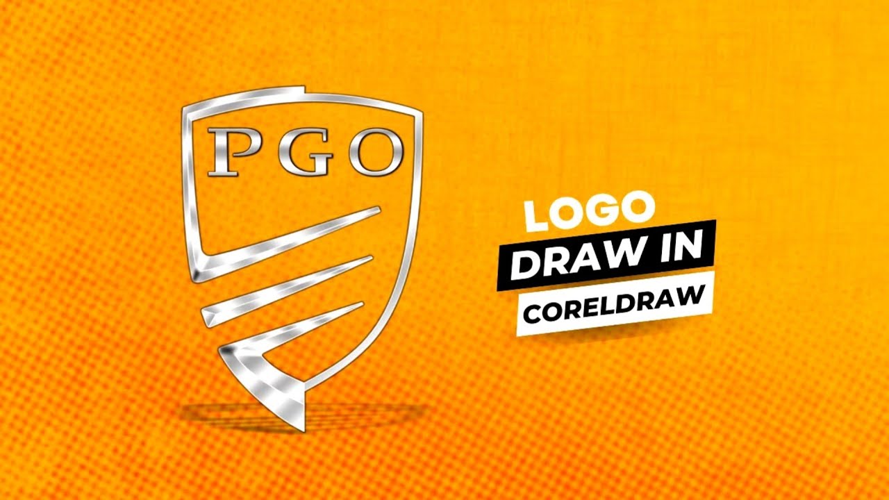 How to Creating a PGO Logo in CorelDRAW - YouTube