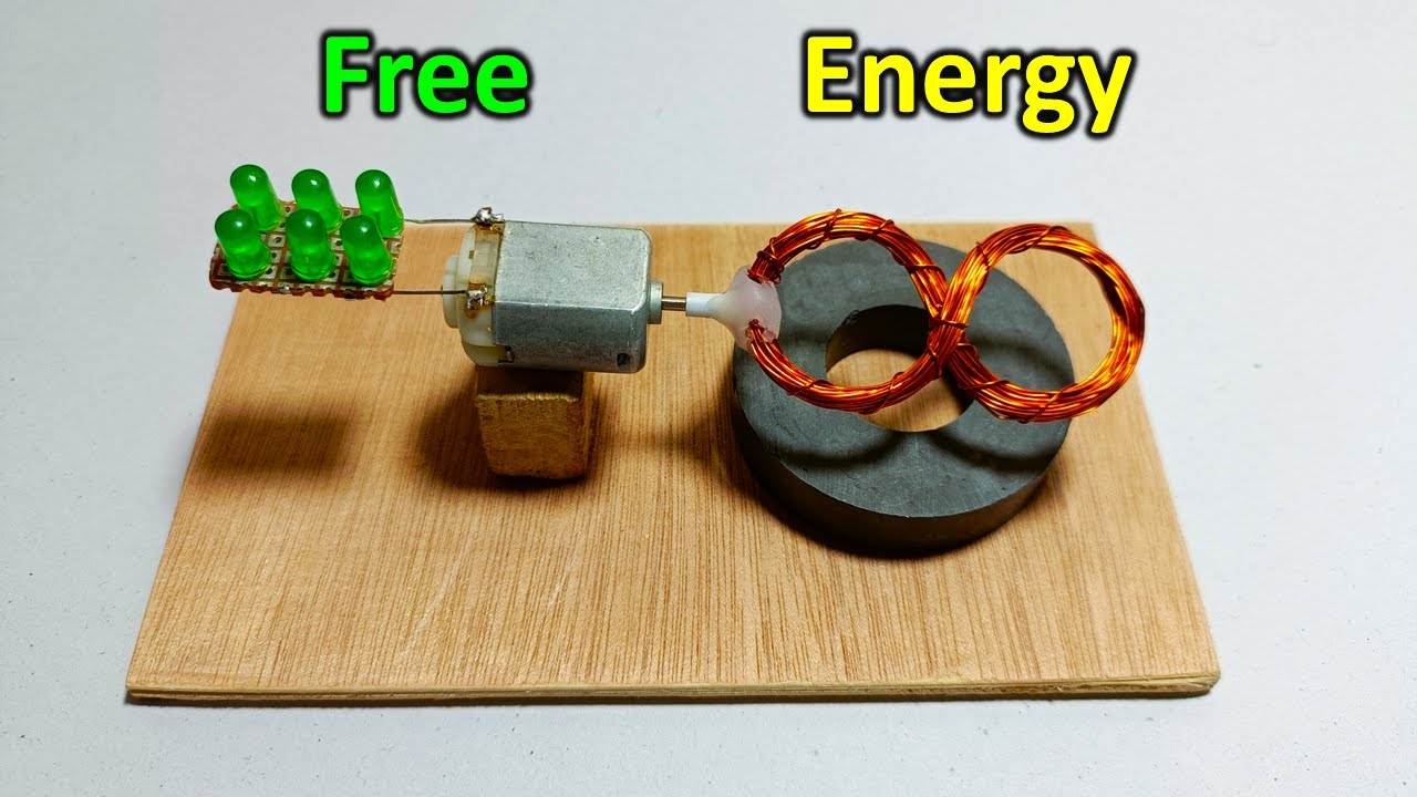 free energy generator with dc motor | SV Crafts - YouTube