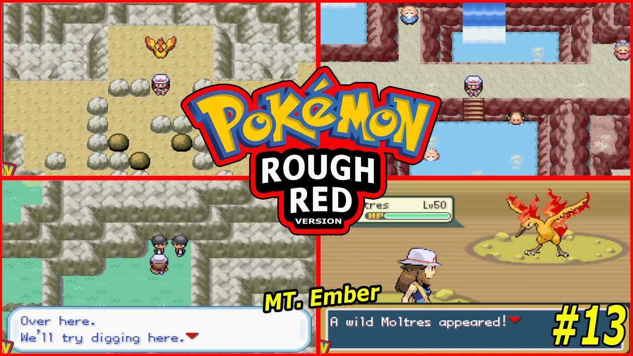 MT. Ember | Pokémon Rough Red Walkthrough Part #13 - YouTube