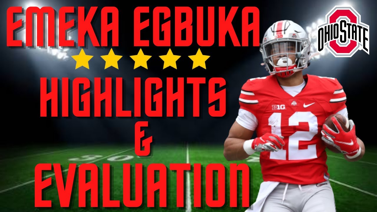 Ohio State True Freshman WR Emeka Ebuka - Highlights & Evaluation ...