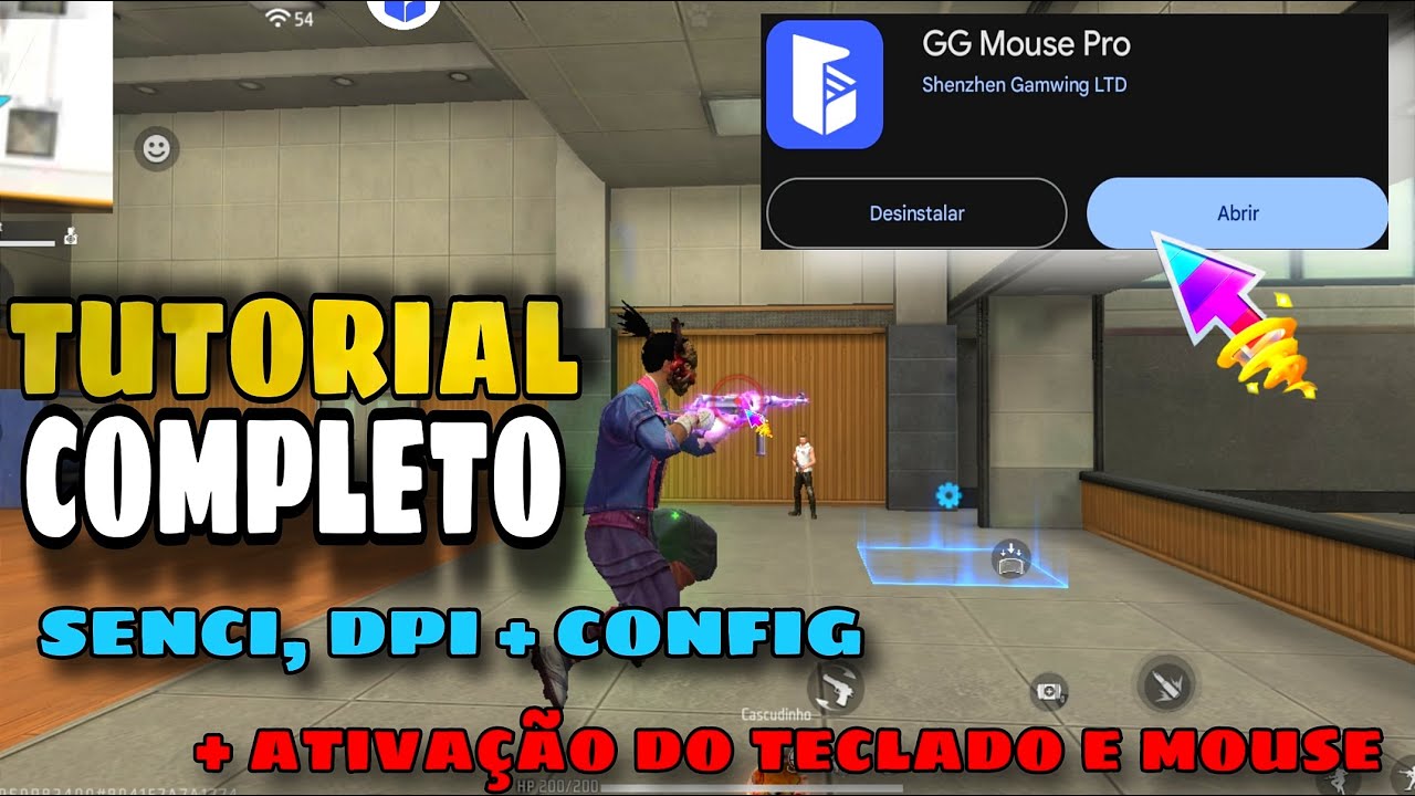 CONFIGURAÇÃO SENCI E DPI, GG MOUSE PRO, TUTORIAL COMPLETO DA FORMA ...