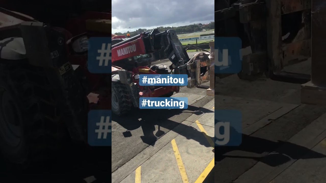 Manitou Telehandler Unload Truck - YouTube