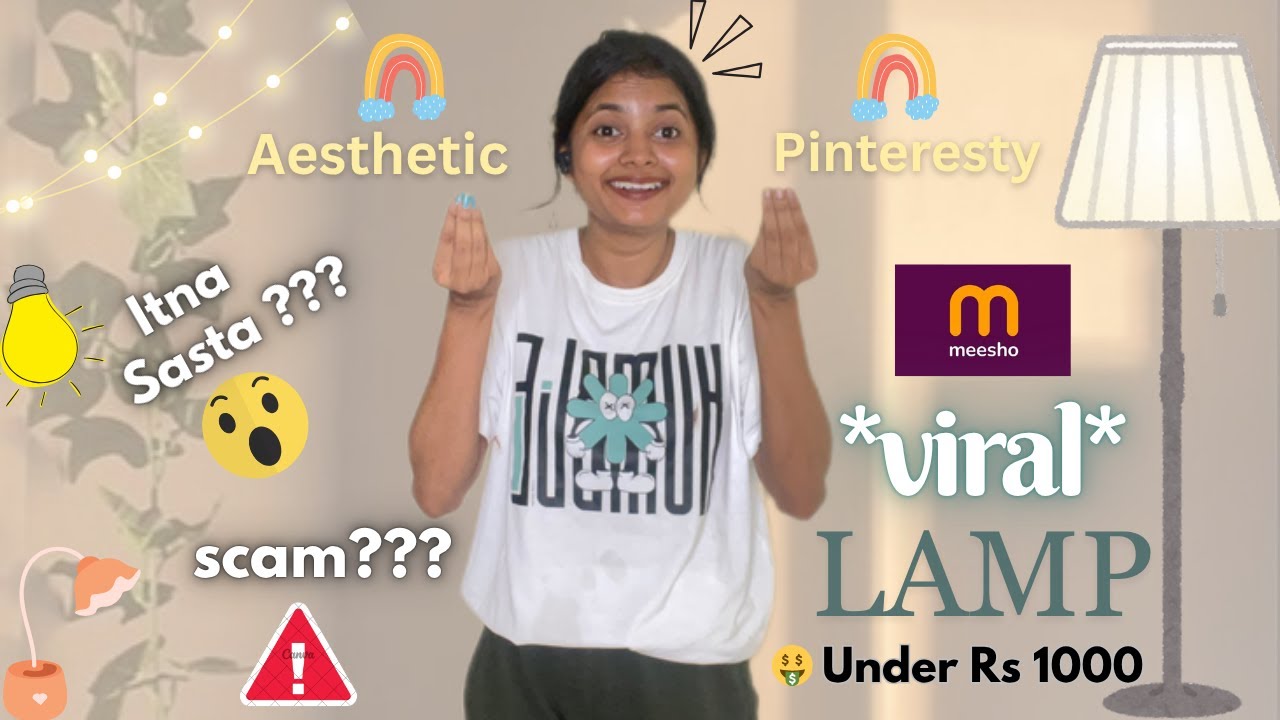 Unboxing my aesthetic lamp from Meesho 🛋️🌟This budget friendly lamp ...