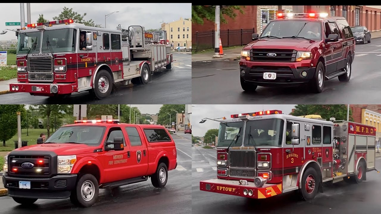 Meriden CT Fire Department Responding - YouTube