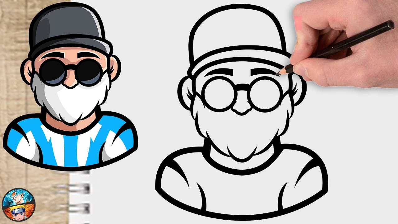 COMO DIBUJAR CARTOON DE FREE FIRE SKIN CON CAMISA A RAYAS dibujos ff ...
