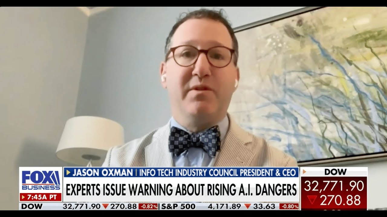 ITI President and CEO Jason Oxman Discusses AI on Fox Business - YouTube