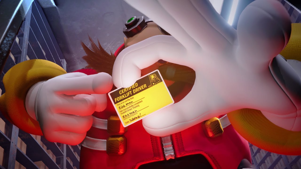 Eggman is now forklift certified (Animation) - YouTube