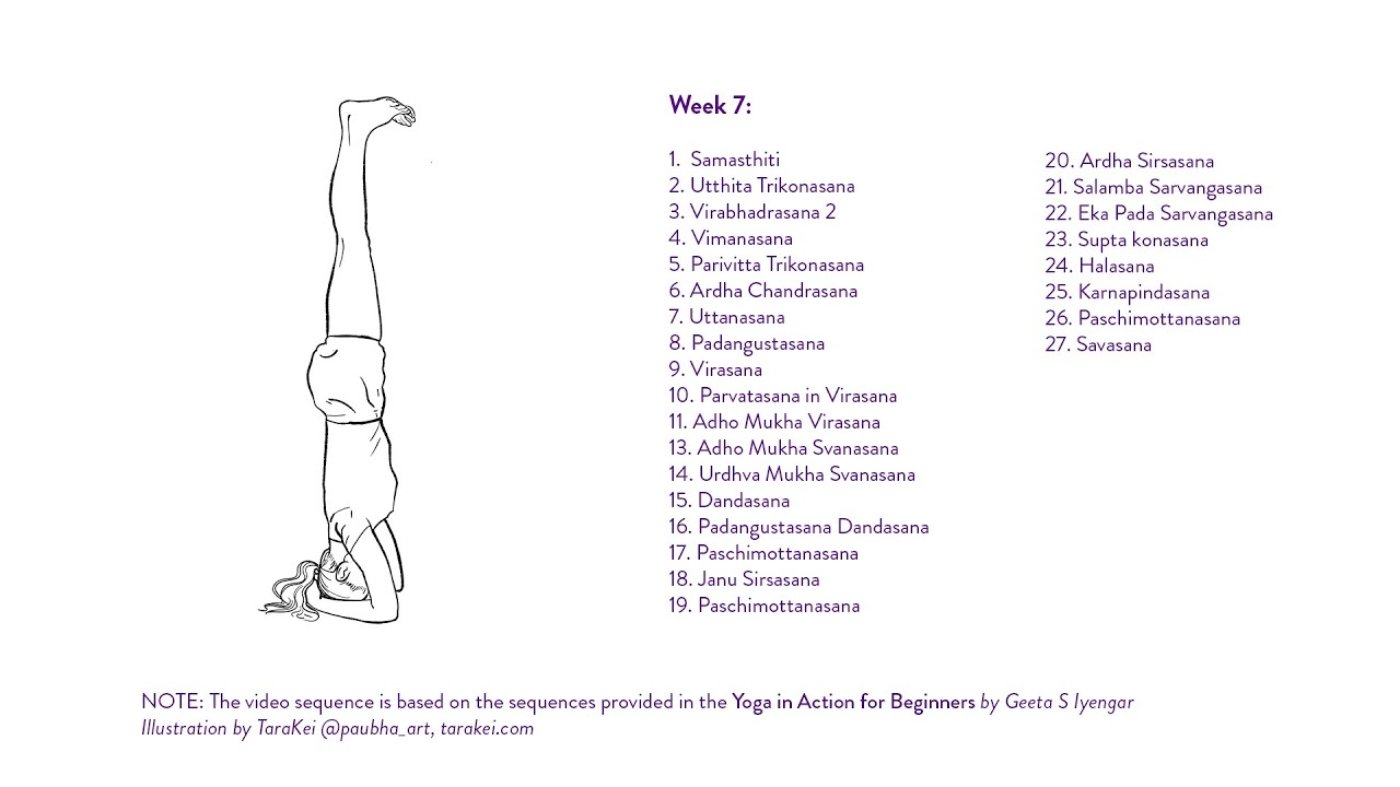 Week 7: Learning and Practicing Iyengar Yoga for Beginners - YouTube