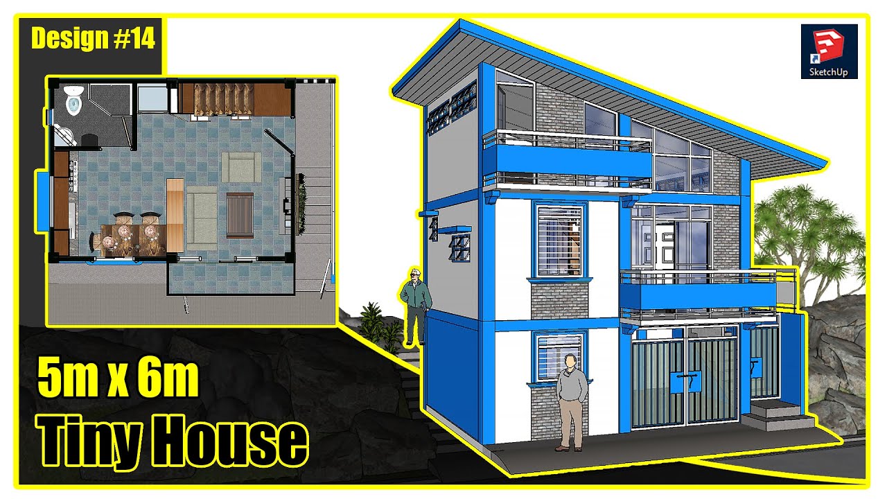 5m x 6m | Tiny House Idea for Slope Lot Area | T2 Gudz Vlog - YouTube