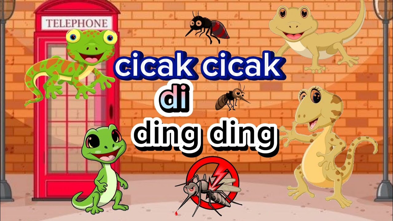 Cicak Cicak di ding ding ️lagu anak Indonesi - YouTube