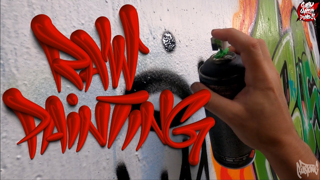 (Raw Graffiti painting) sloppy with Scrap cans and the fadebomb cube skinny - YouTube