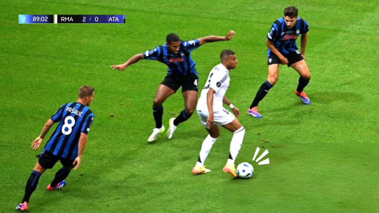 Kylian Mbappé Against Atalanta | Real Madrid Debut 2024 | HD 1080i ...