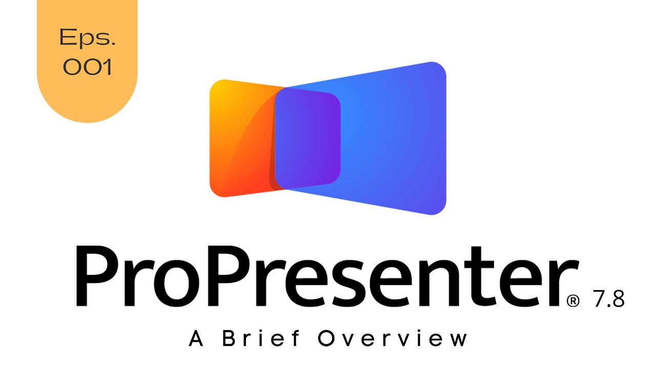 A brief overview of ProPresenter 7.8 - YouTube