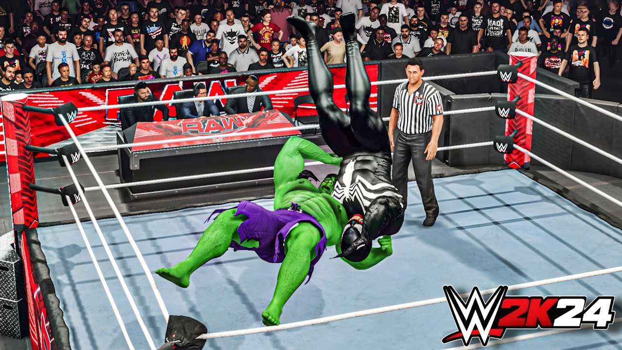 WWE 2K24 - HULK VS VENOM | EPIC BATTLE - YouTube