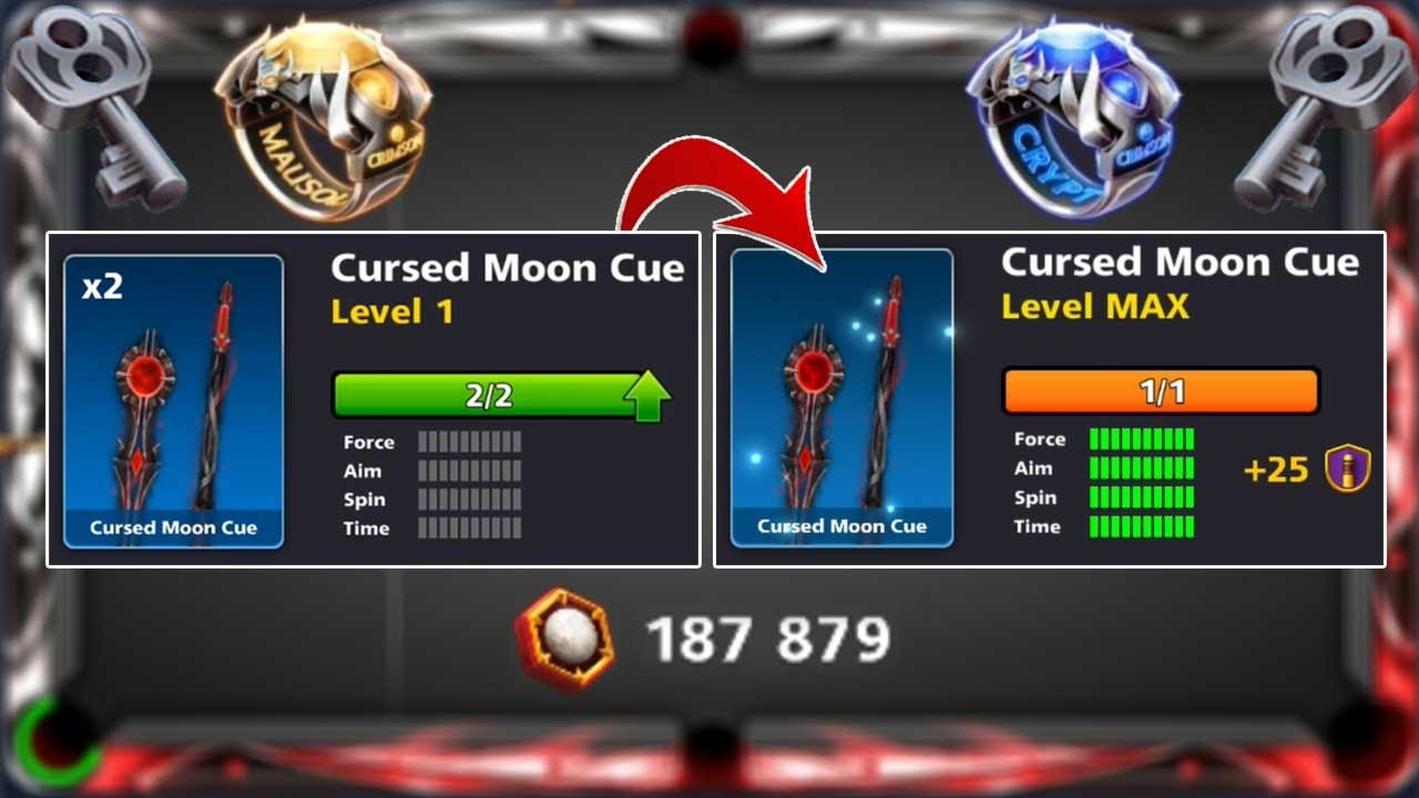 Cursed Moon Cue Level Max 😍 Crimson Moon Rings Graveyard & Mausoleum ...