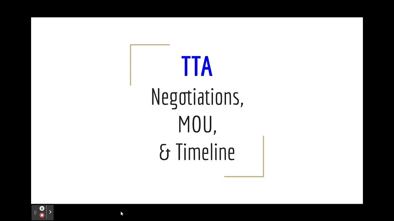 TTA Contract Tentative Agreement and MOU - YouTube