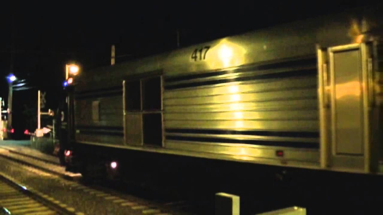 LIRR Engineer Absolutely Lays on the Horn Departing Great River 10/1/13 ...