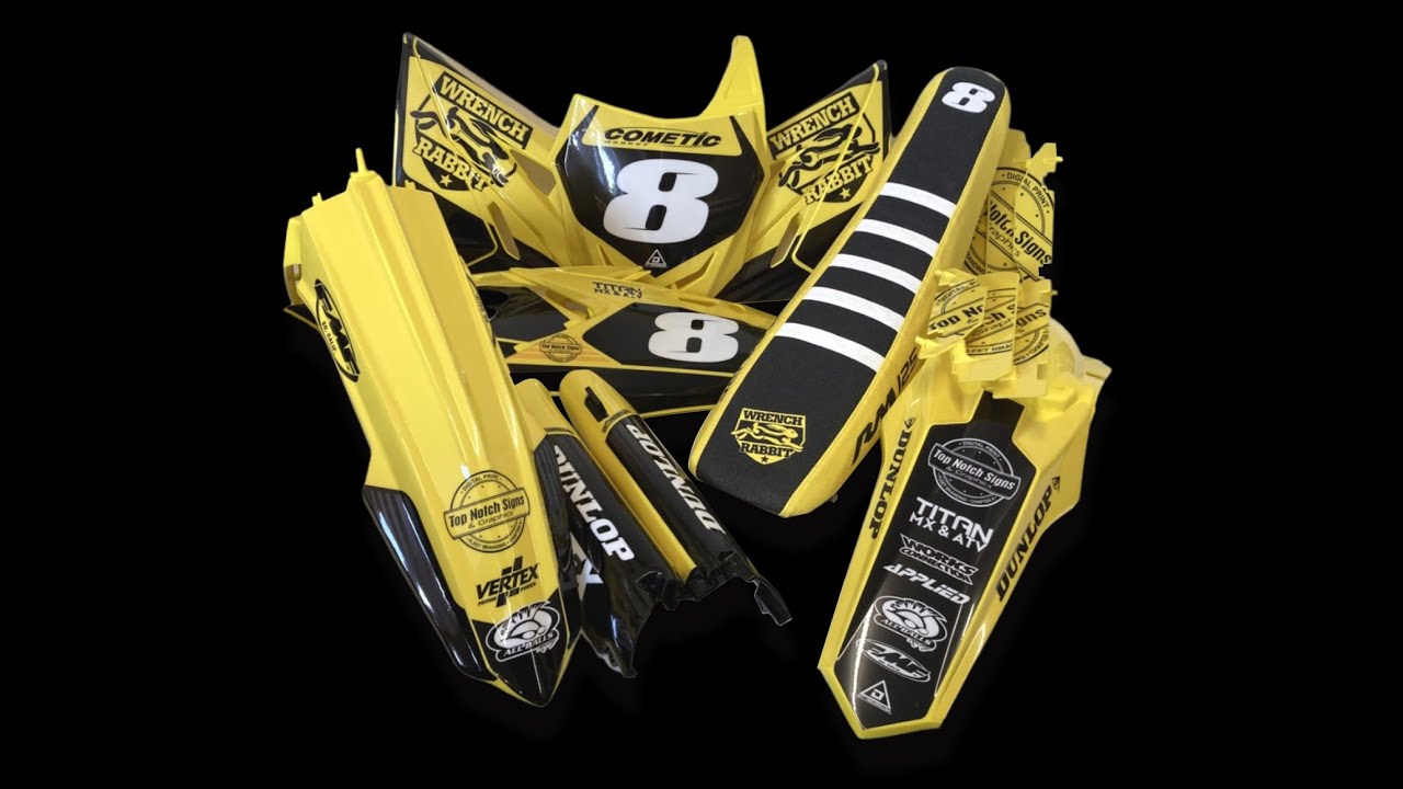 Danger UK MX Graphics Seat Cover & Race Wear - YouTube