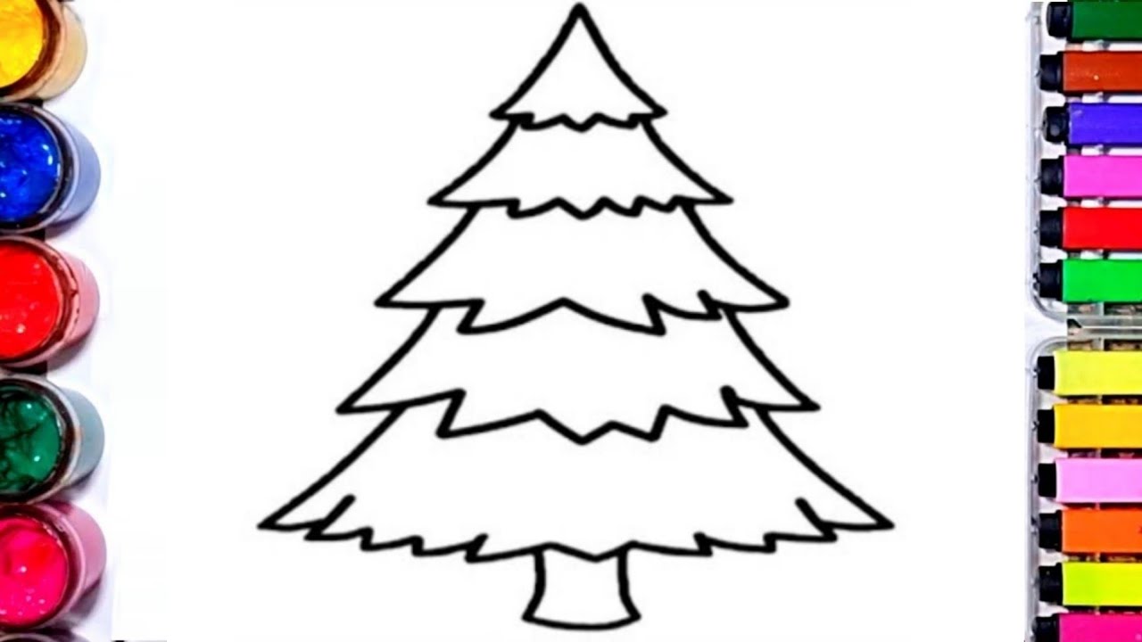 Bolalar uchun Archa rasim chizish | Рисуем ёлку для - YouTube