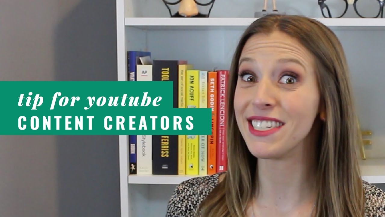 A Tip for YouTube Content Creators - YouTube