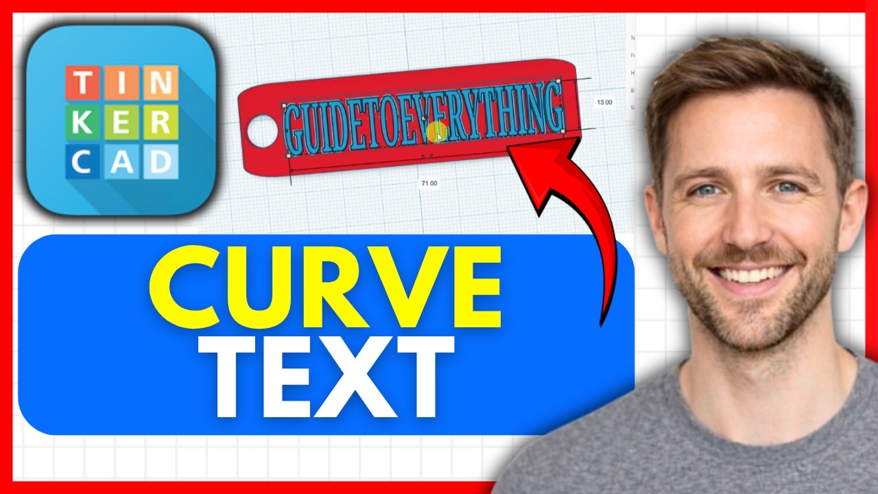 How To CURVE Text In Tinkercad (EASY) 2026 - YouTube