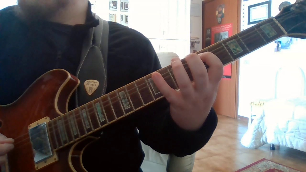Scala Re boogie minore due ottave per CHITARRA - D minor boogie scale ...