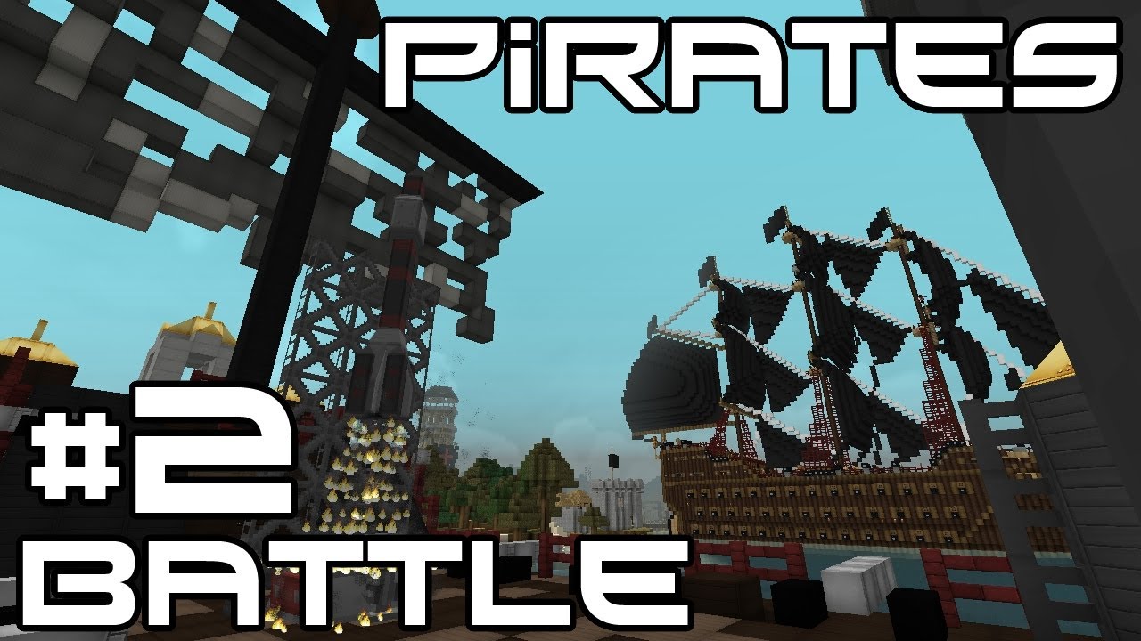 Minecraft Pirates of The Caribbean Ship Battle - Storm Bombs! #2 - YouTube
